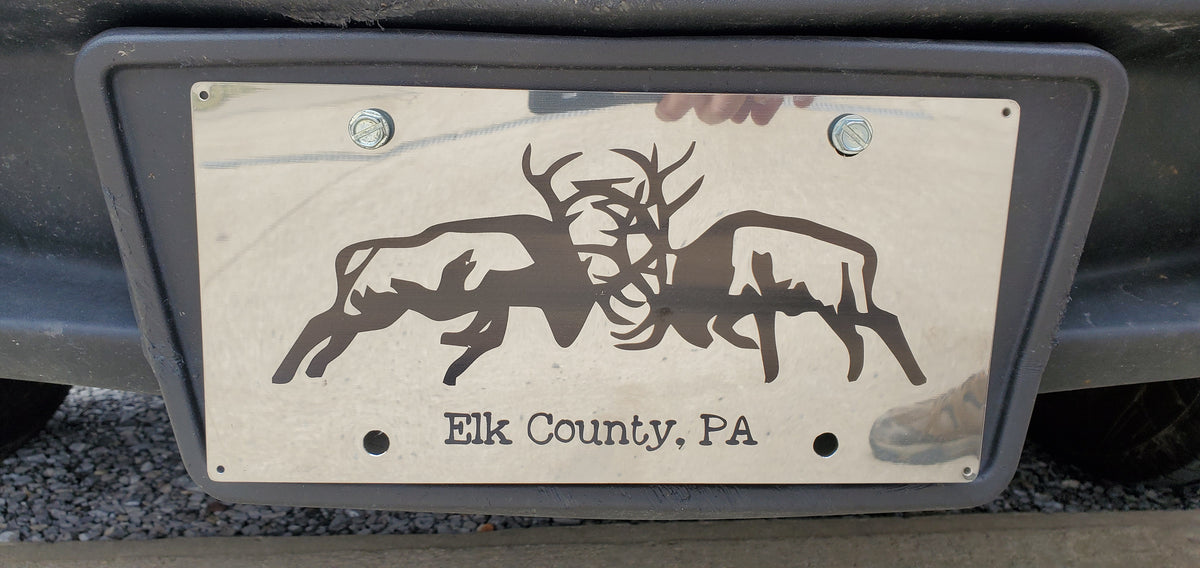 Polished SS License Plates – Elk County Laser